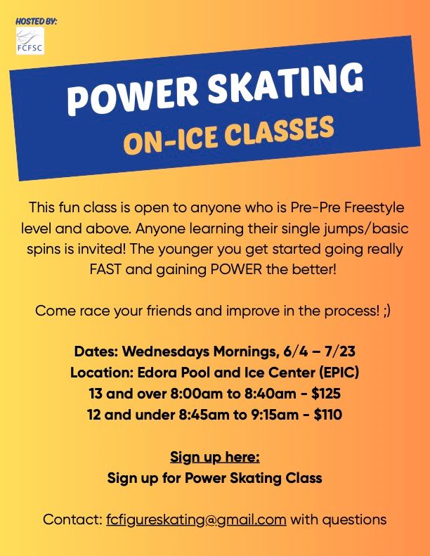 On & Off Ice Club Classes - Fort Collins Figure Skating Club